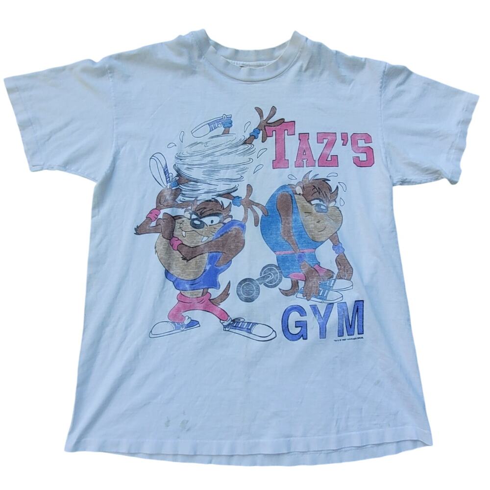 Vintage Single Stitch Taz Gym Looney Tunes Shirt - Gem